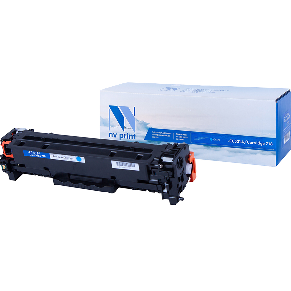 Картридж для лазерного принтера NV Print CC531A голубой