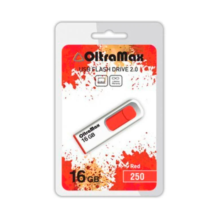 Флешка Oltramax 250 16ГБ Red (OM-16GB-250)