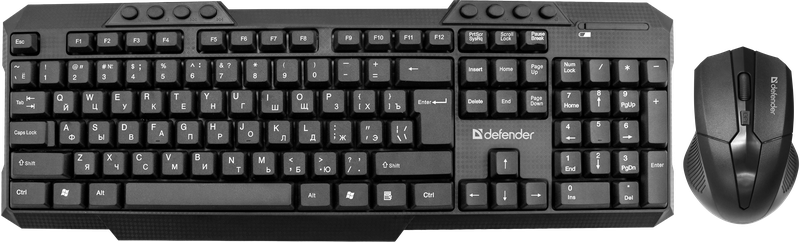 Комплект клавиатура и мышь Defender Jakarta C-805 Black