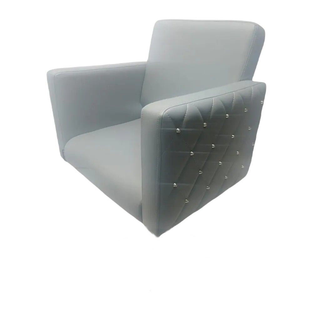 Парикмахерское кресло Статус, серый, без основания