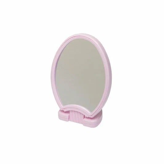 Зеркало Dewal, настольное в розовой оправе