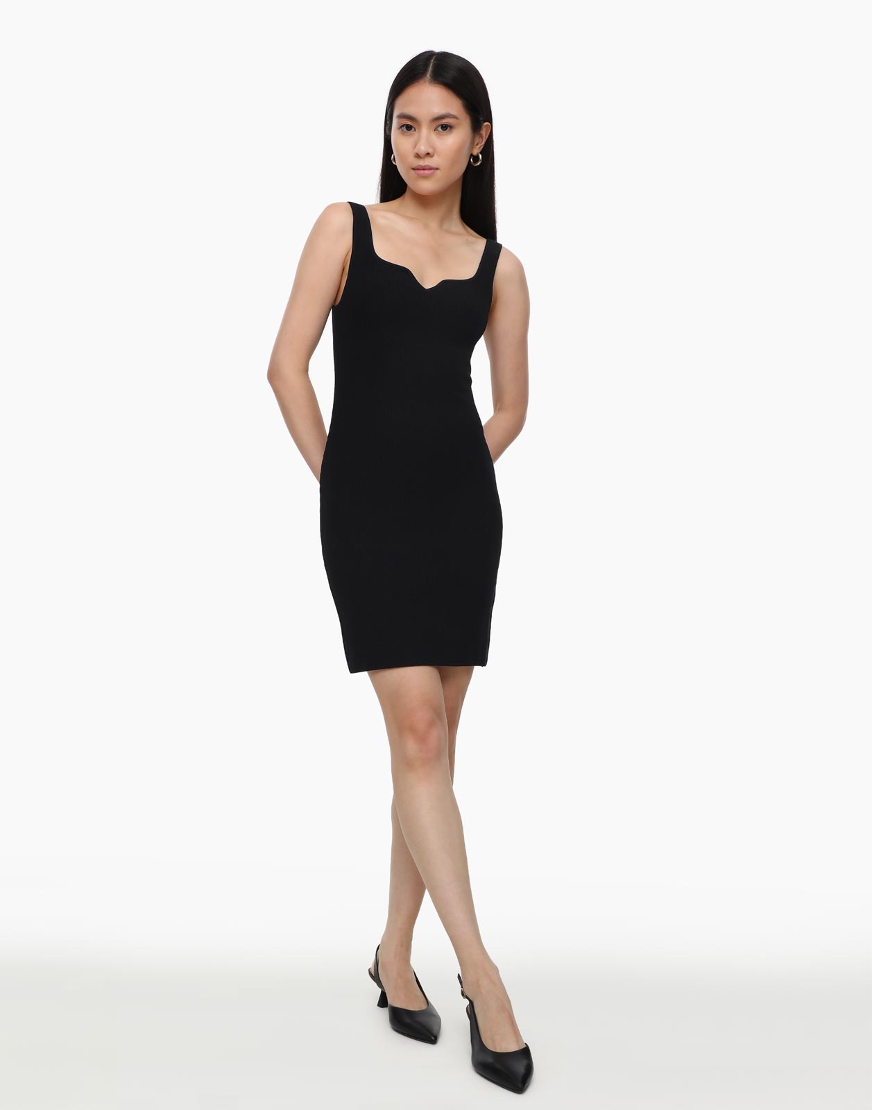 Платье женское Gloria Jeans GDR027653 черное XS (38-40)
