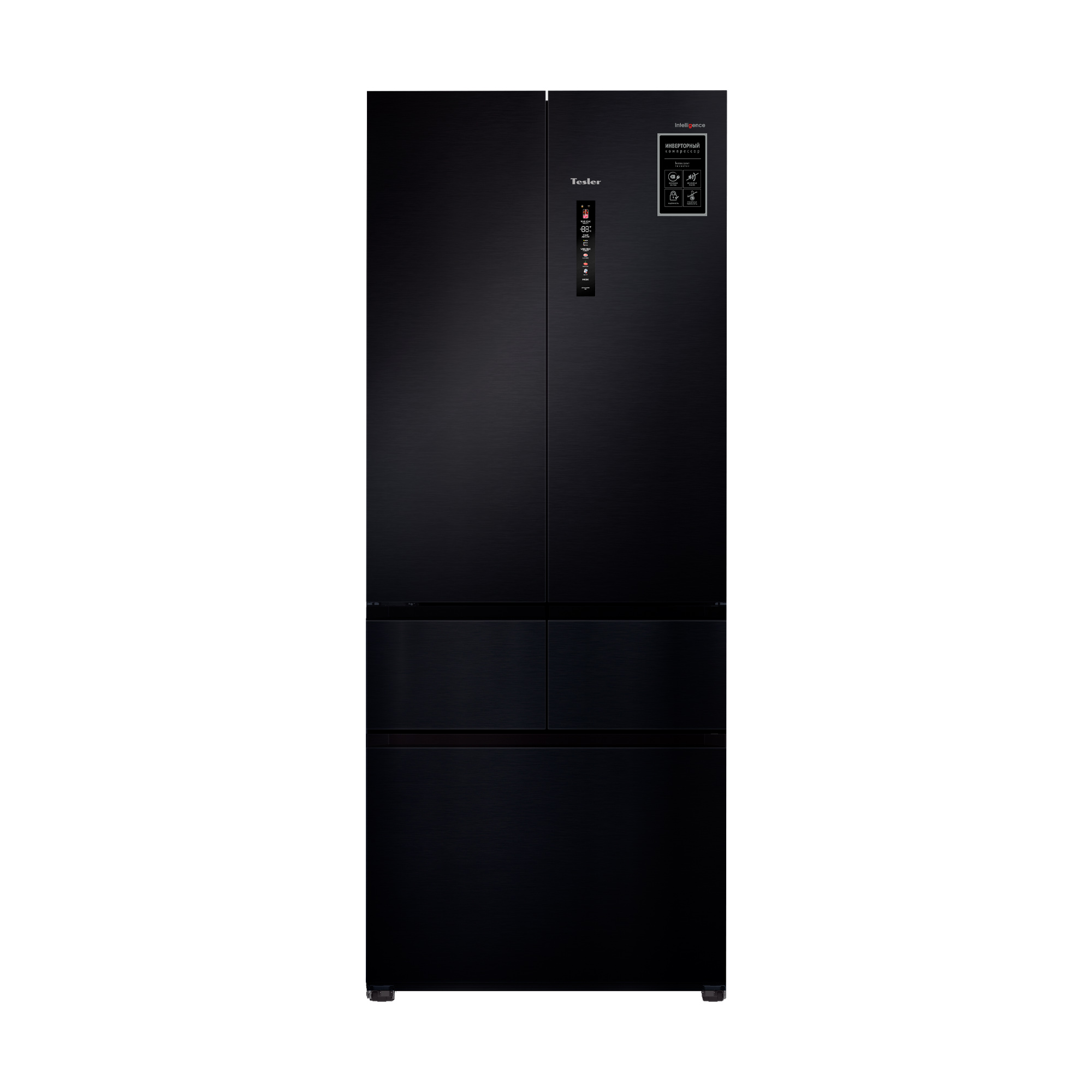 Холодильник TESLER RFD-427BI черный