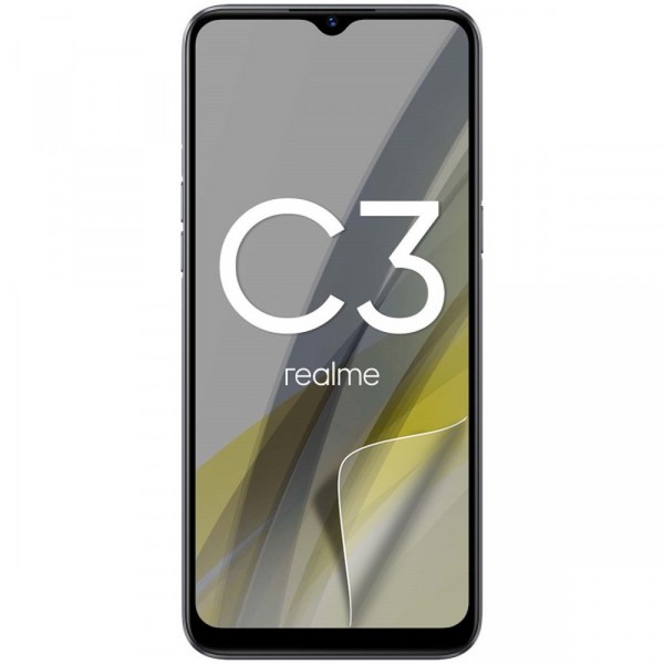 Стекло защитное гибридное Krutoff для Realme C3/5/6i/C11/C15