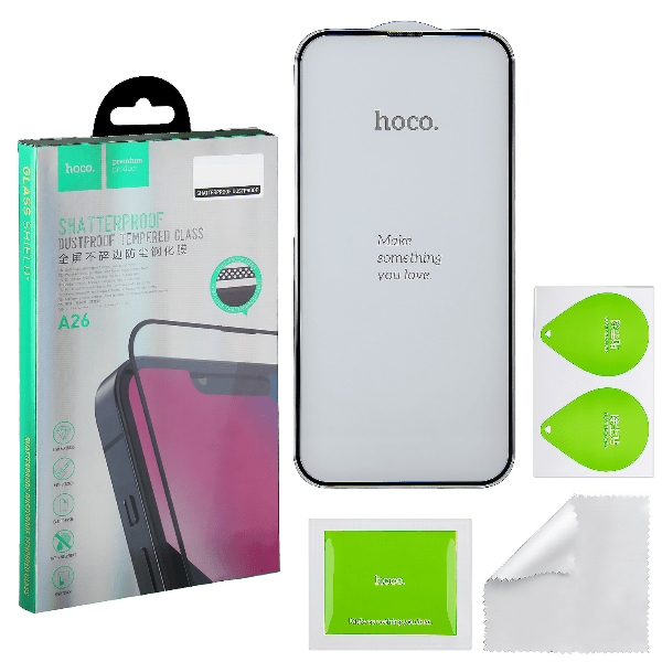 Защитное стекло HOCO для iPhone 14 Plus Shatterproof Dustproof A26