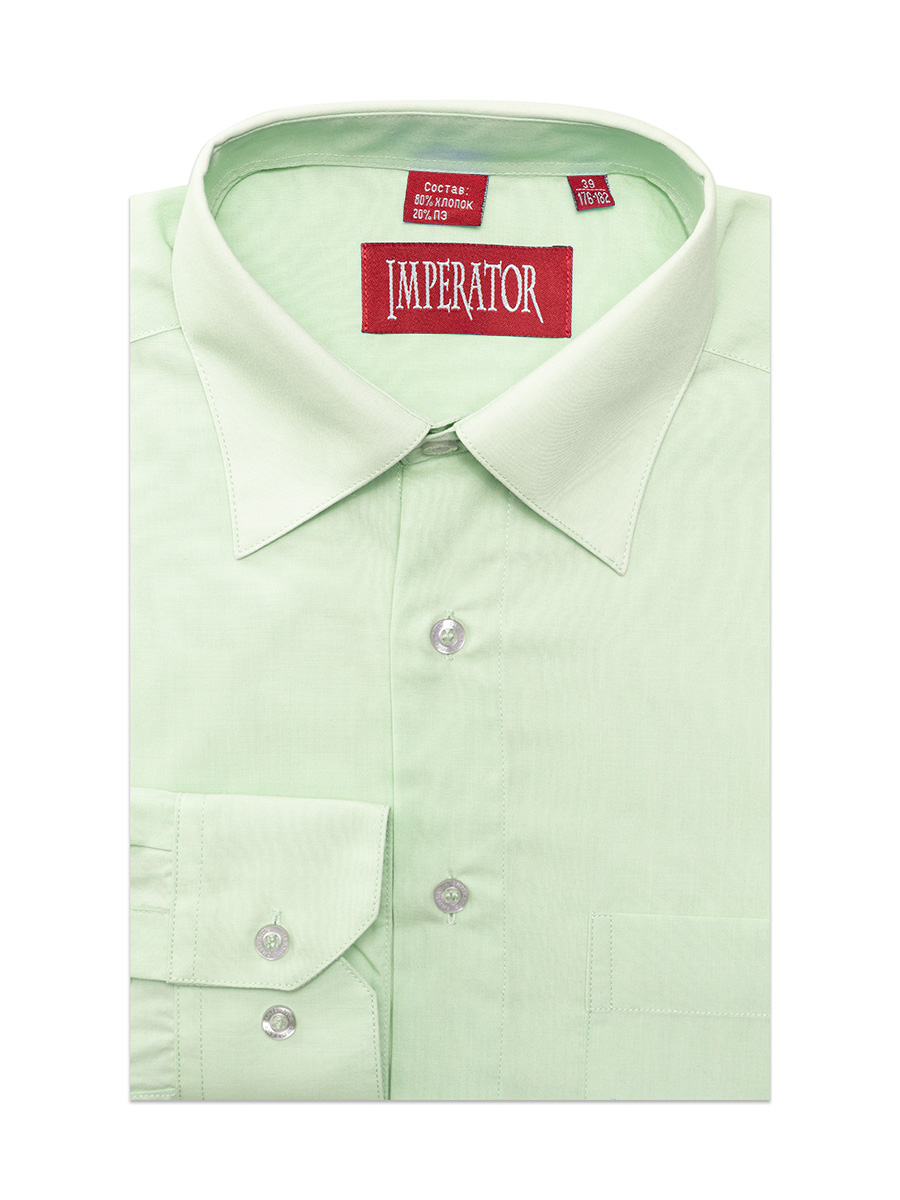 Рубашка мужская Imperator 3258-sl зеленая 40/176-182