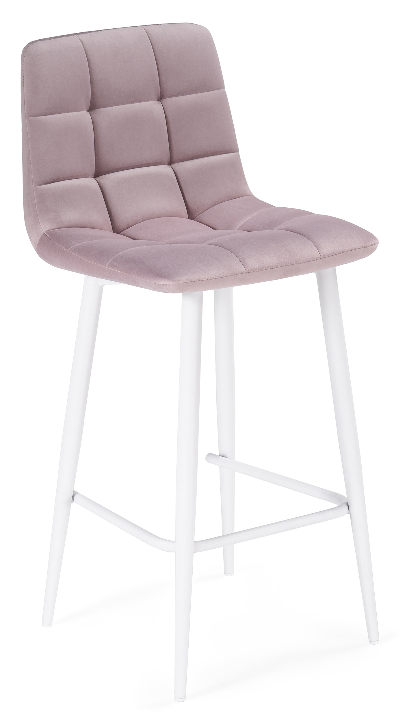 Полубарный стул Мебельные решения Чилли К розовый / белый