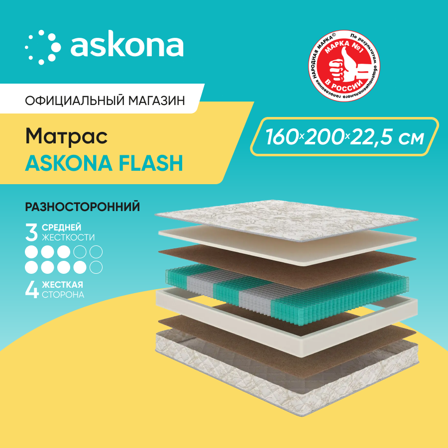 Матрас Askona Flash 160х200