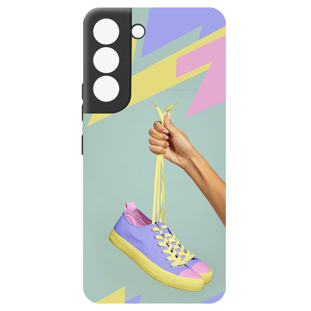 Чехол-накладка Софт Кроссовки женские Цветные для Samsung Galaxy S22+