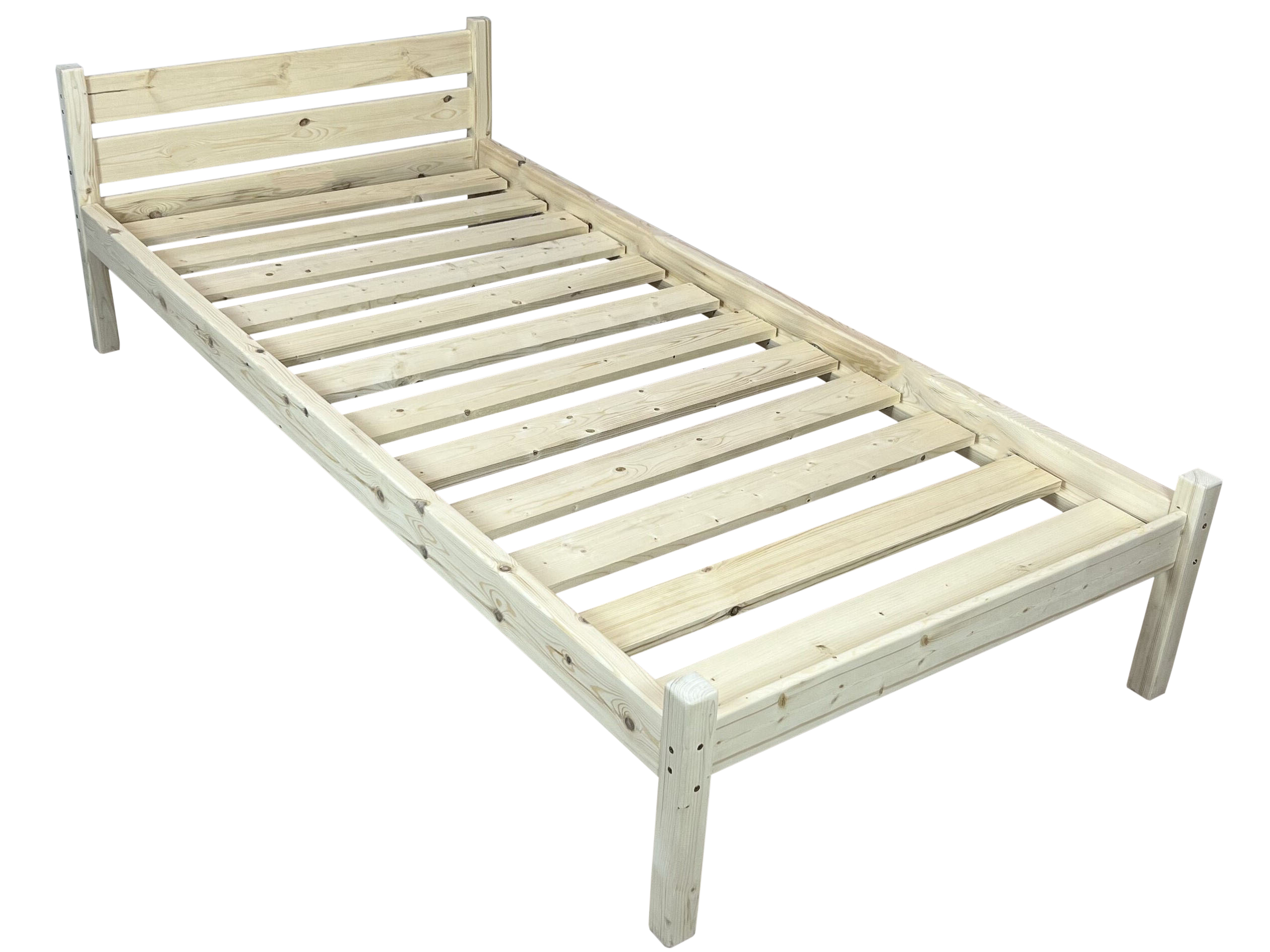 Кровать односпальная Solarius Классика 90х200 см, без покраски