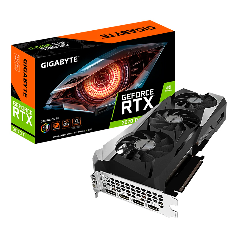 Видеокарта GIGABYTE NVIDIA GeForce RTX 3070 Ti Gaming OC (GV-N307TGAMING OC-8GD)