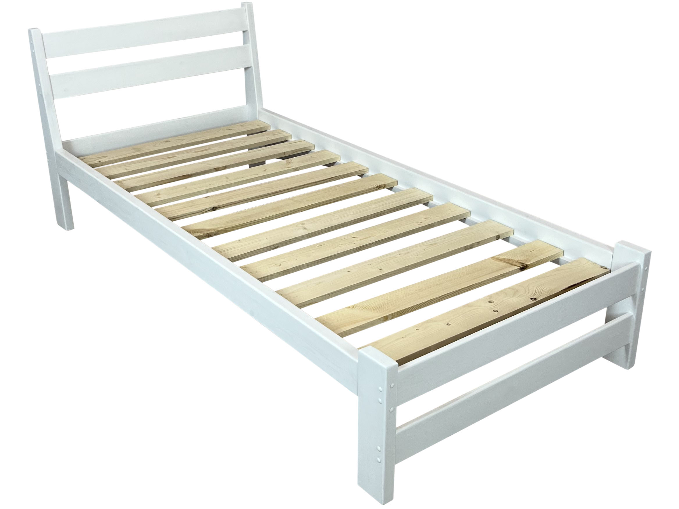 Кровать односпальная Solarius Мишка, усиленная, 80х200 см, цвет белый