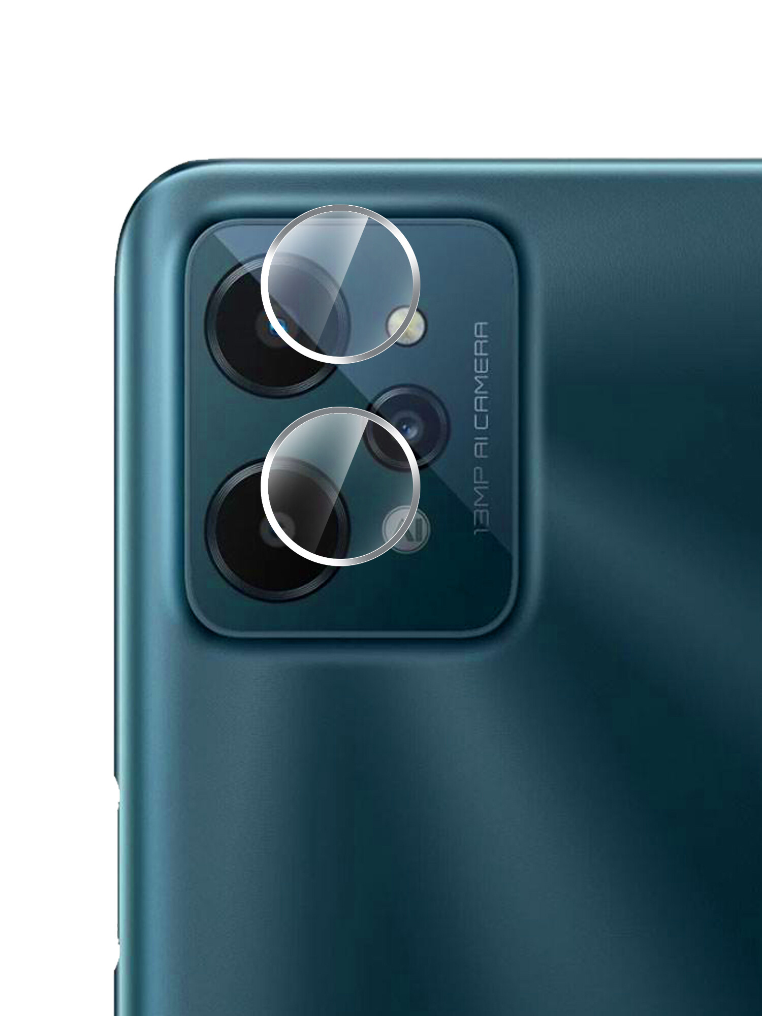 Гибридное защитное стекло Brozo на камеру Realme C31