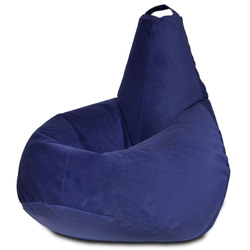 Кресло-мешок Puffmebel груша XXXL синий