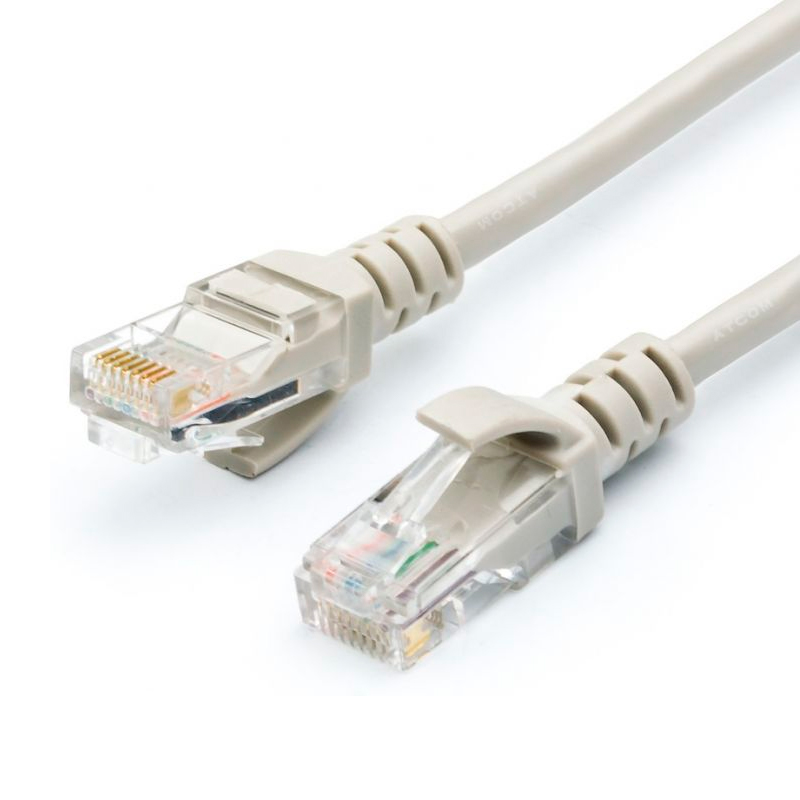 Кабель ATcom RJ45 CAT-5e UTP 0.5m Grey АТ9159