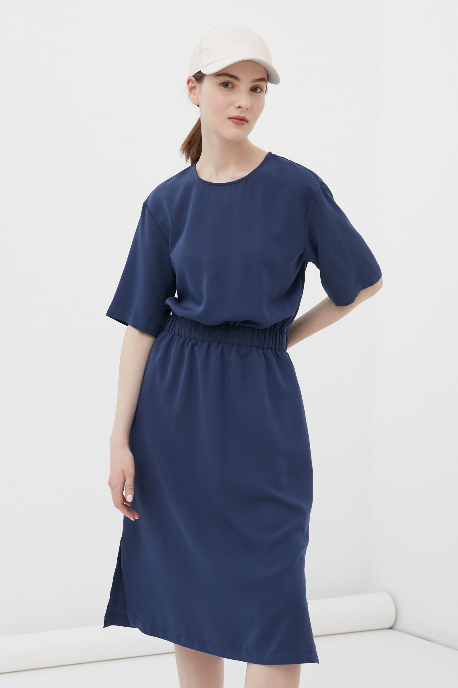 Платье женское Finn Flare FSC13038 синее L