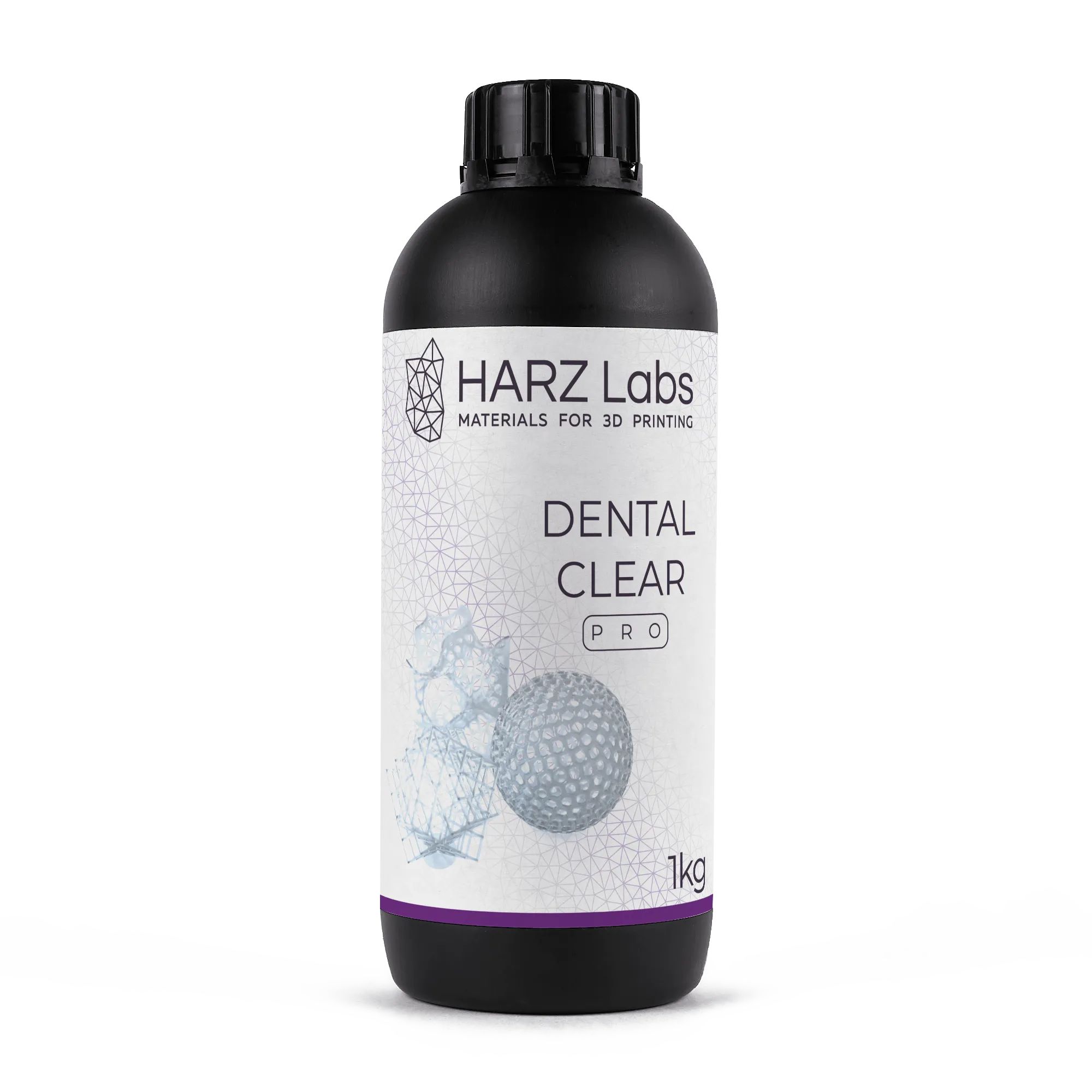 Фотополимерная смола HARZ Labs Dental Clear PRO, прозрачный (1000 гр)