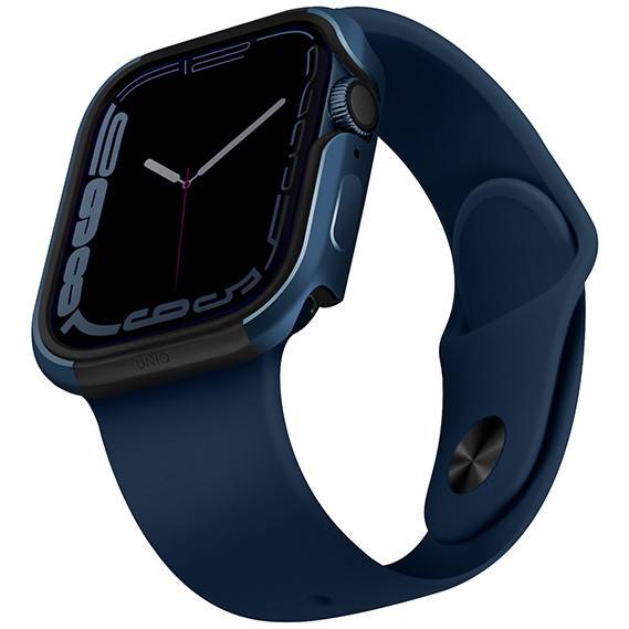 Чехол Uniq Valencia aluminium для смарт-часов Apple Watch 44mm синий