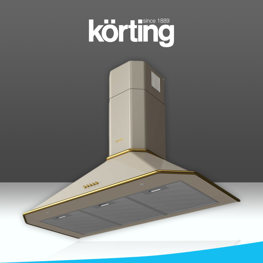 Вытяжка настенная Korting KHC 9839 RGB бежевый