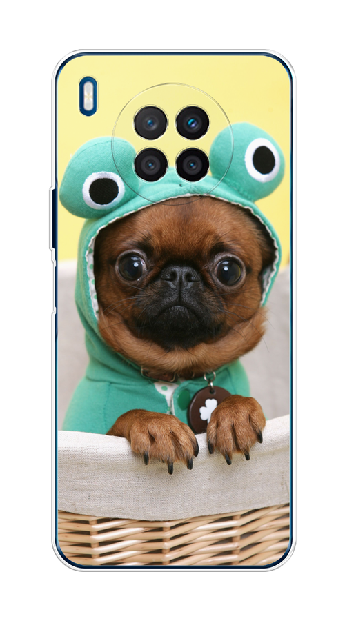 Чехол на Huawei Nova 8i "Собачка в шапке лягушки"