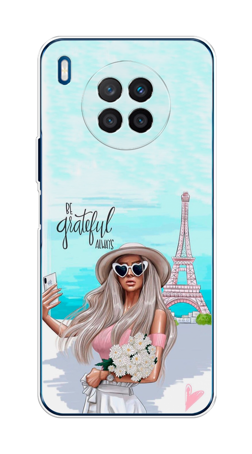 Чехол на Huawei Nova 8i "Селфи Париж"