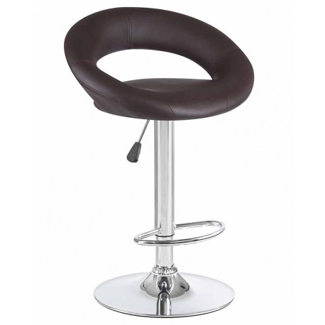 Барный стул Logomebel, серебристый/коричневый