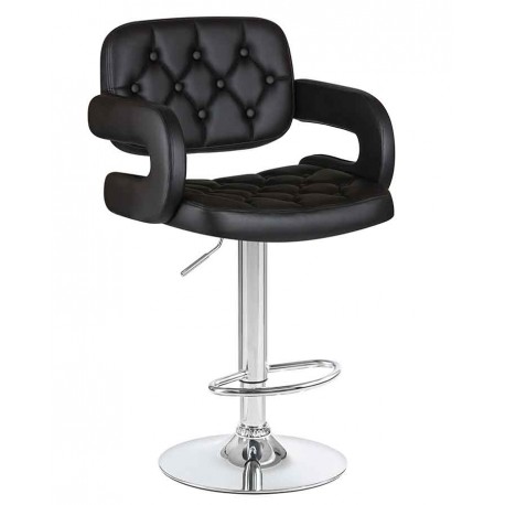 Барный стул Logomebel, серебристый/черный