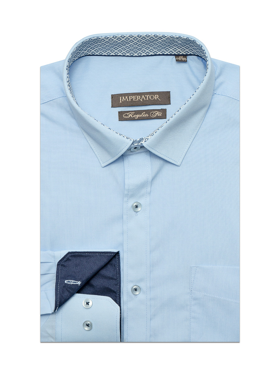 Рубашка мужская Imperator Dream Blue-S голубая 41/178-186