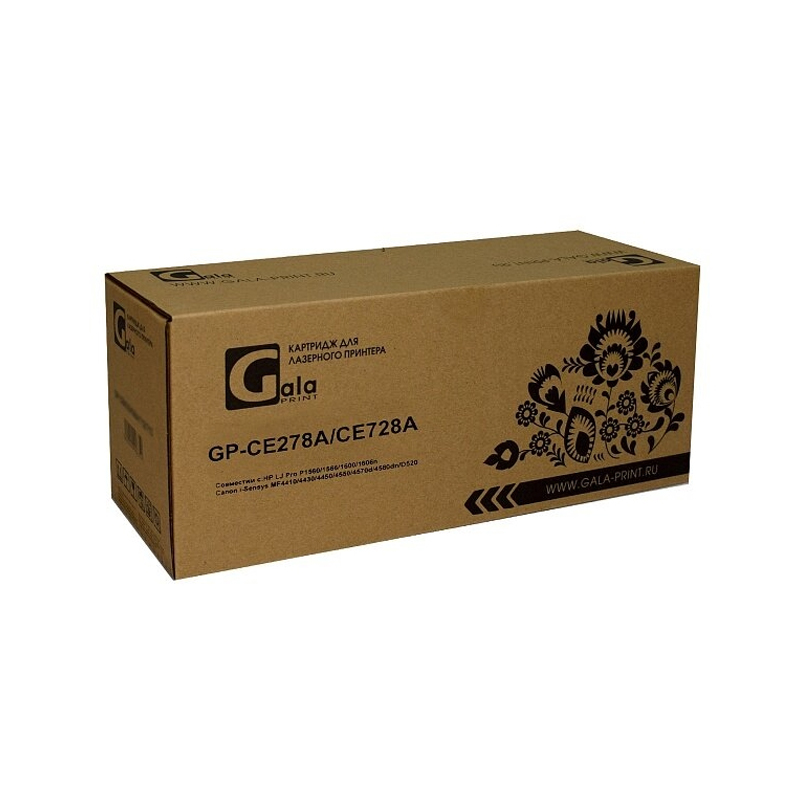 Картридж для лазерного принтера GalaPrint GP-CE278A/726/728, черный, совместимый