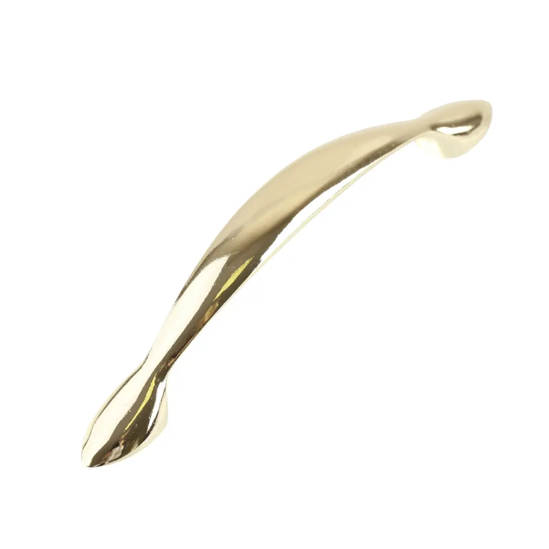 Ручка-скоба мебельная 96 мм, цвет золото