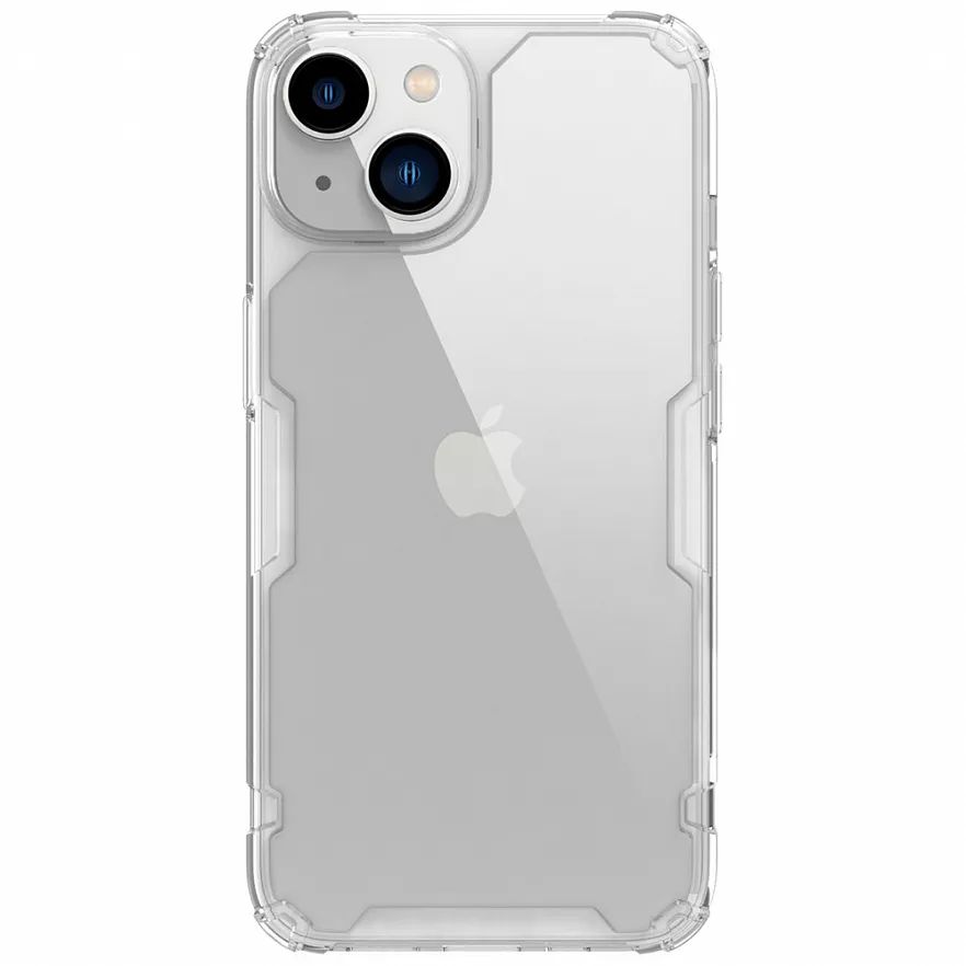 Чехол Nillkin Nature TPU Pro для iPhone 14 прозрачный / белый