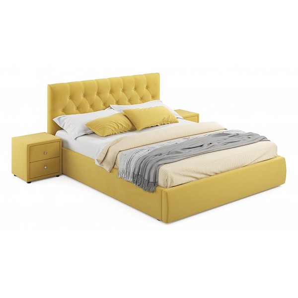 Кровать двуспальная Verona 2000x1600 желтый NMB_TE-00004474