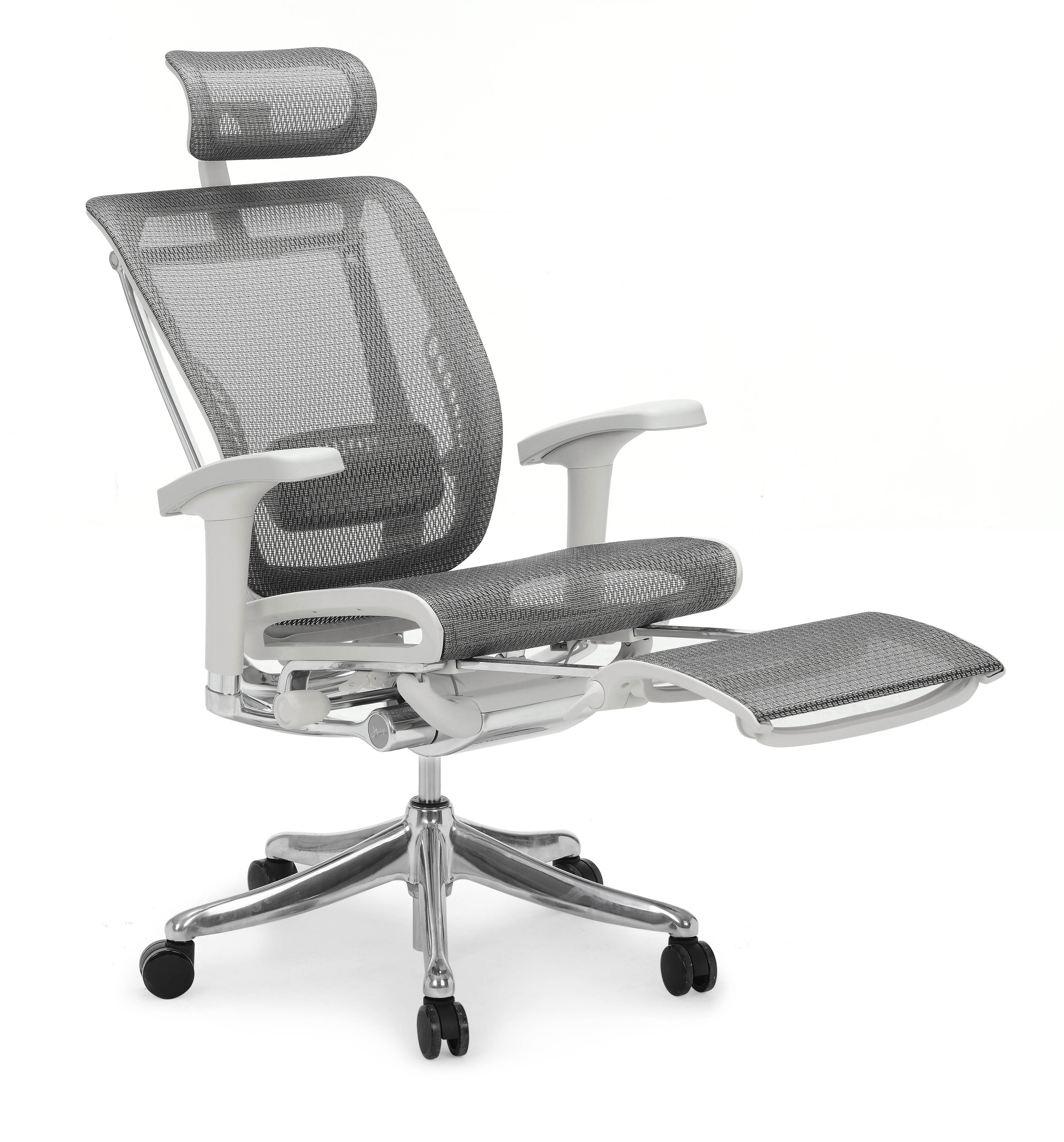 Кресло Falto Expert Spring RSPM 01-G с подножкой, серый