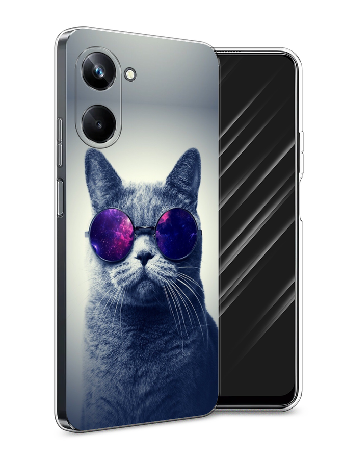 Чехол Awog на Realme 10 Pro "Космический кот"