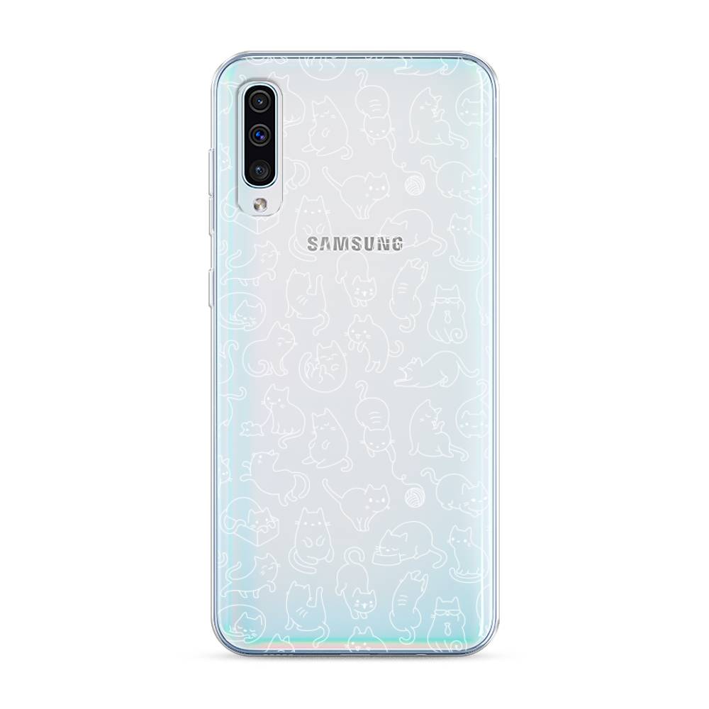 Чехол Awog на Samsung Galaxy A30s/A50 "Шкодливые котики"