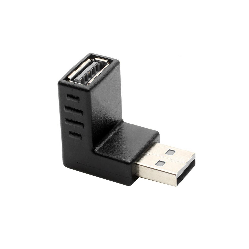 GCR Переходник USB 2.0 AM / AF, угловой