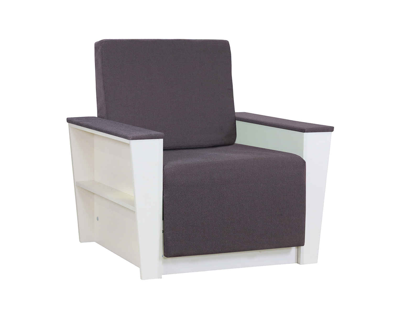 Кресло-кровать Шарм-Дизайн Бруно 2 1409111, серый/белый