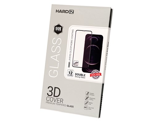 Защитное стекло Hardiz 3D Cover Premium Glass для iPhone 12 Pro Max Black Frame