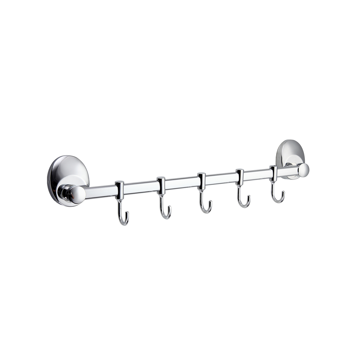 Вешалка с крючками для ванной Frap F1615-5, 5 крючков, хром