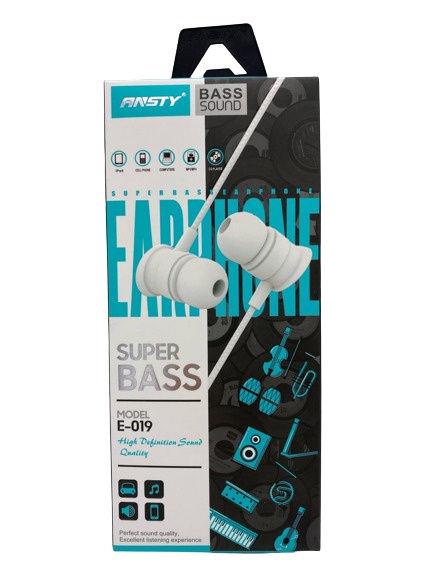 Наушники Ansty Super BASS E-019 White