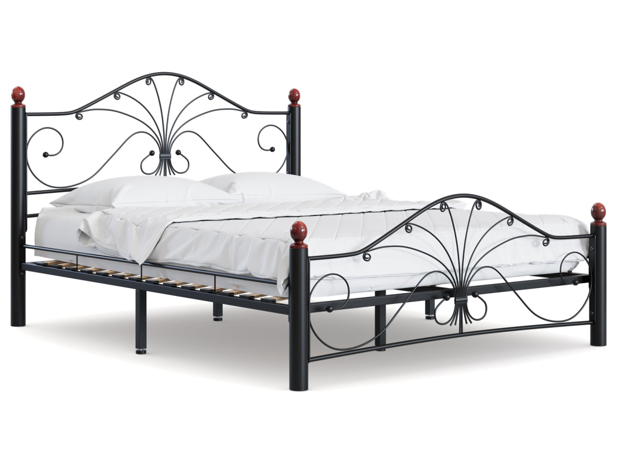 Кровать Форвард-мебель Синди Черный металл, 120х200 см