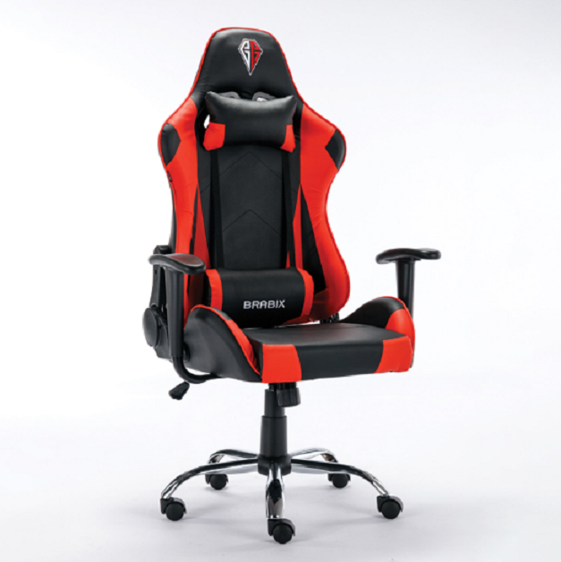 Кресло компьютерное Brabix Hunter GM-130,532797, черный/красное
