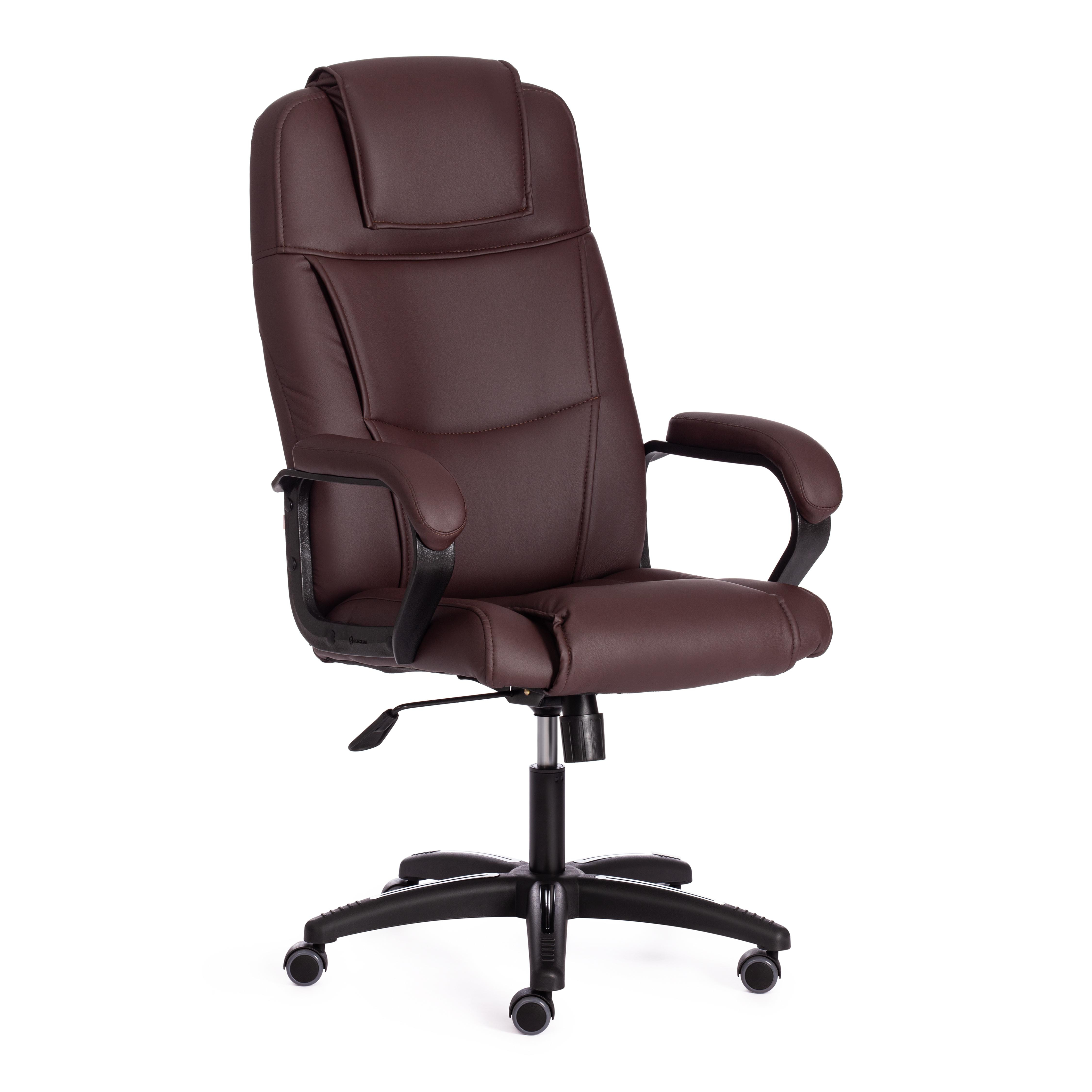 Кресло компьютерное TetChair BERGAMO 22 , экокожа, коричневый