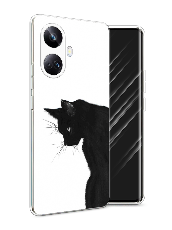 Чехол Awog на Realme 10 Pro+ "Black cat"