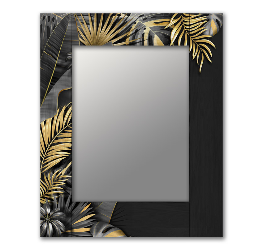 Настенное зеркало Пальмы Голд 65х80 см