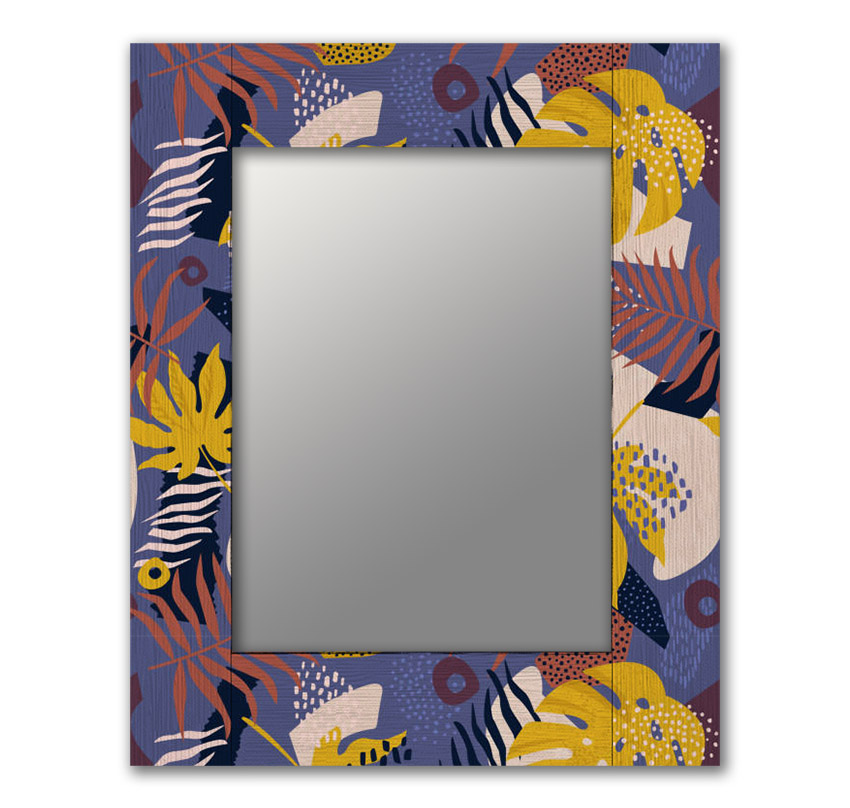 Настенное зеркало Тропический бум 80х80 см