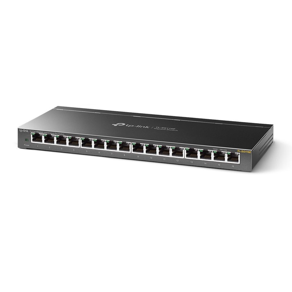 Коммутатор TP-LINK TL-SG116E Unmanaged Pro Black/Silver
