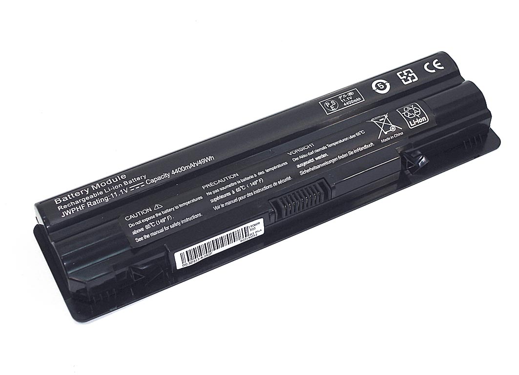 Аккумулятор для ноутбука Dell XPS15 11.1V 5200mAh Black OEM