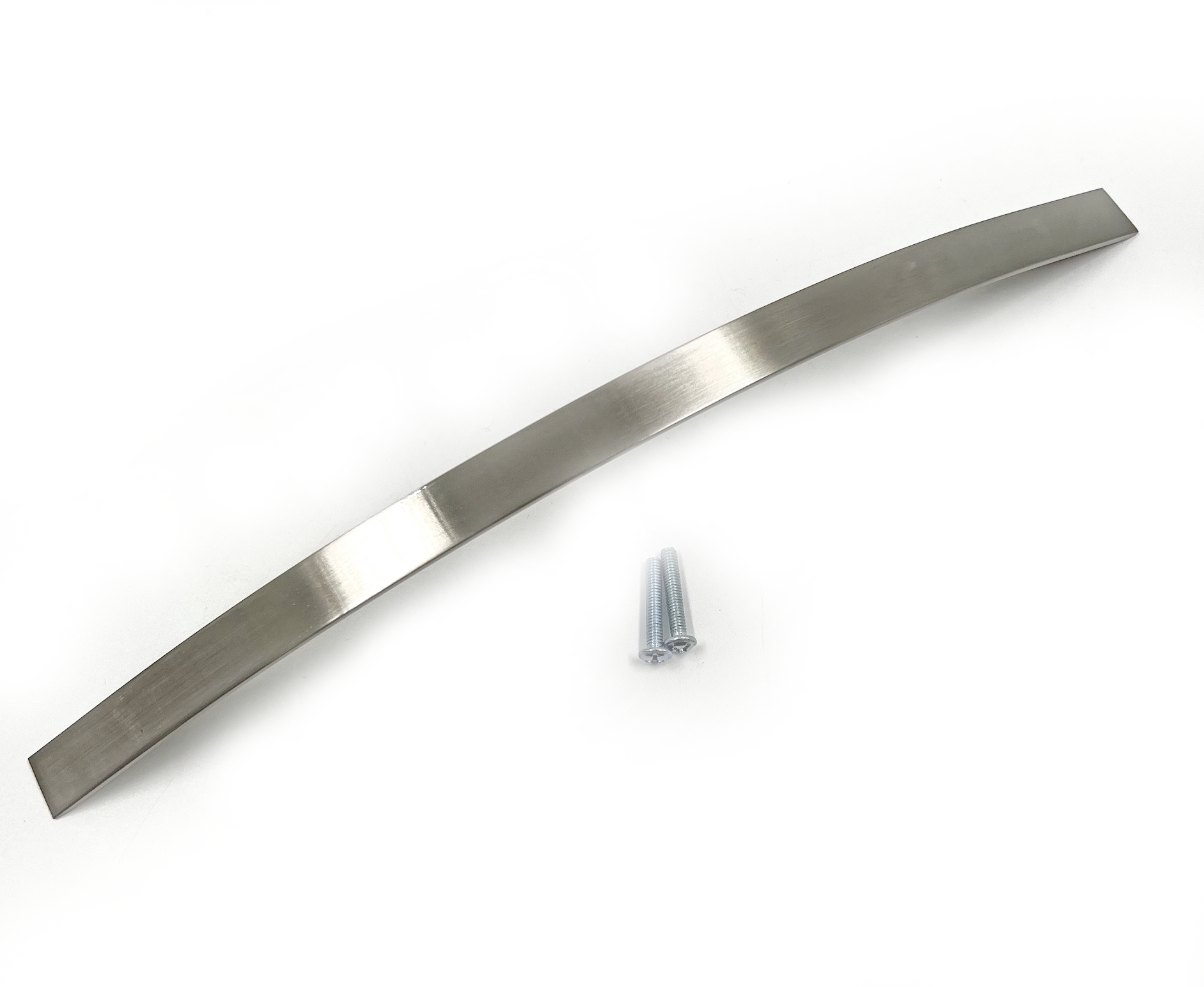 Ручка-дуга мебельная K8436, 192 мм, 2 шт, брашированый никель