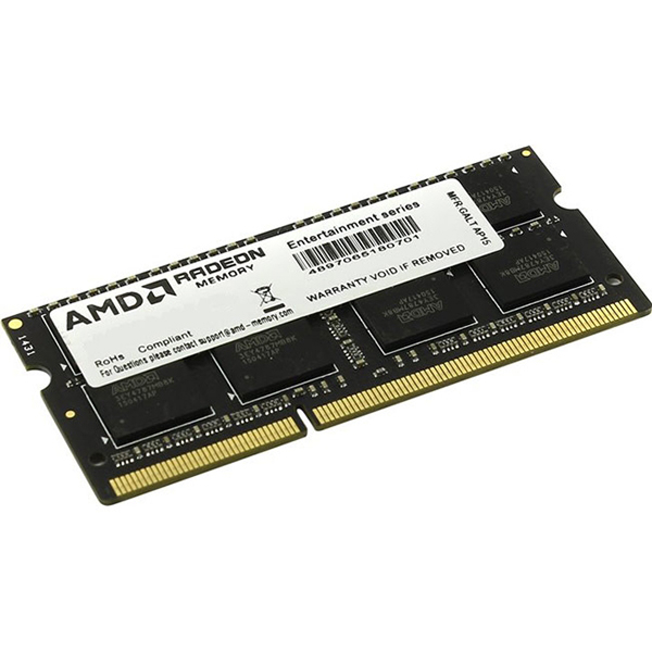 Оперативная память AMD 8Gb DDR-III 1600MHz SO-DIMM (R538G1601S2SL-U)